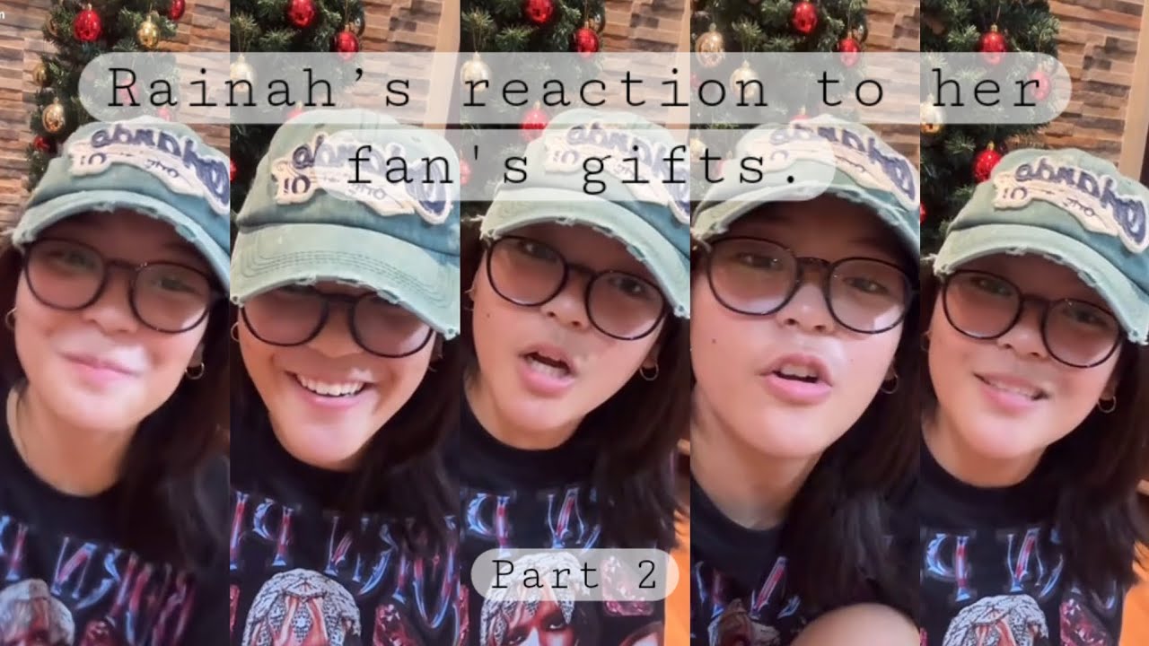 Rain's reaction to her fan's gifts for her bday part 2 | Rainah’s Live ...
