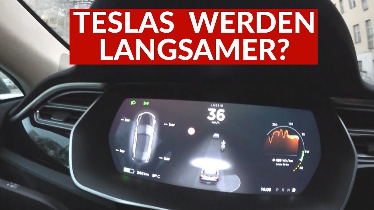 Tesla Model S Slow Mode Test + Reifenwechsel - YouTube