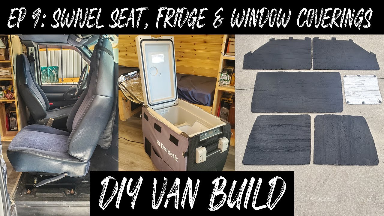 Chevy Astro DIY Stealth Camper Van Build EP 9: Swivel Seat, Fridge ...