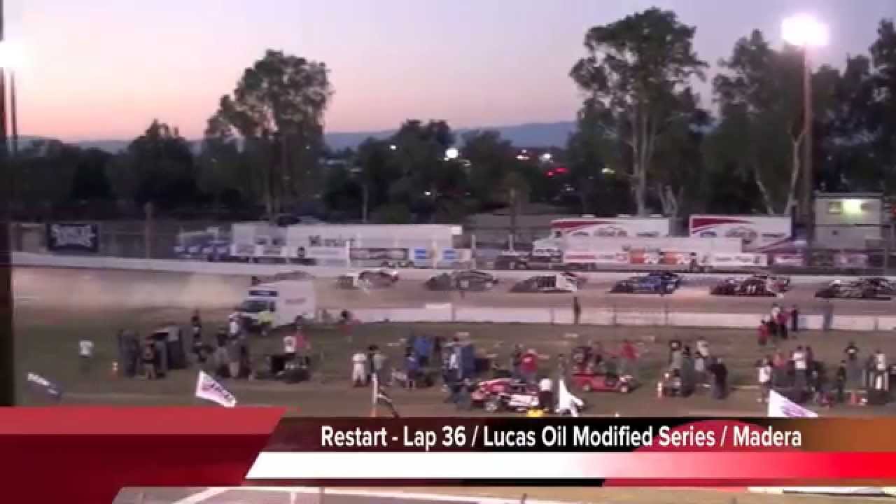 Jim Mardis Lucas Oil Modified Series Accident at Madera Speedway 06/28 ...