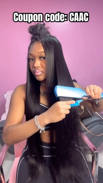 How To: Quick Weave 2/ Bang cut😍Glueless 2x6 Lace Closure Install | Blunt Cut Ft.#ulahair - YouTube