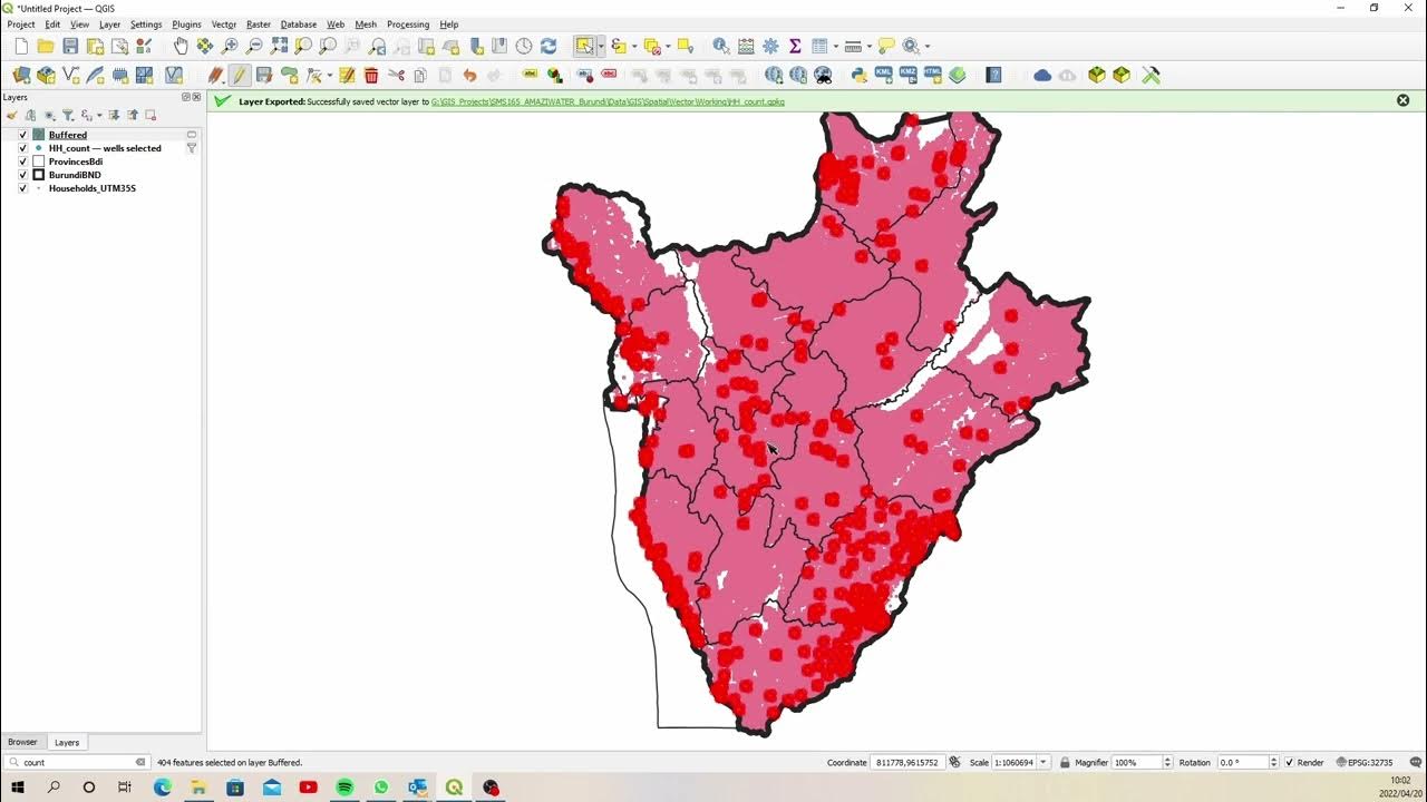 QGIS Count points in polygon - YouTube
