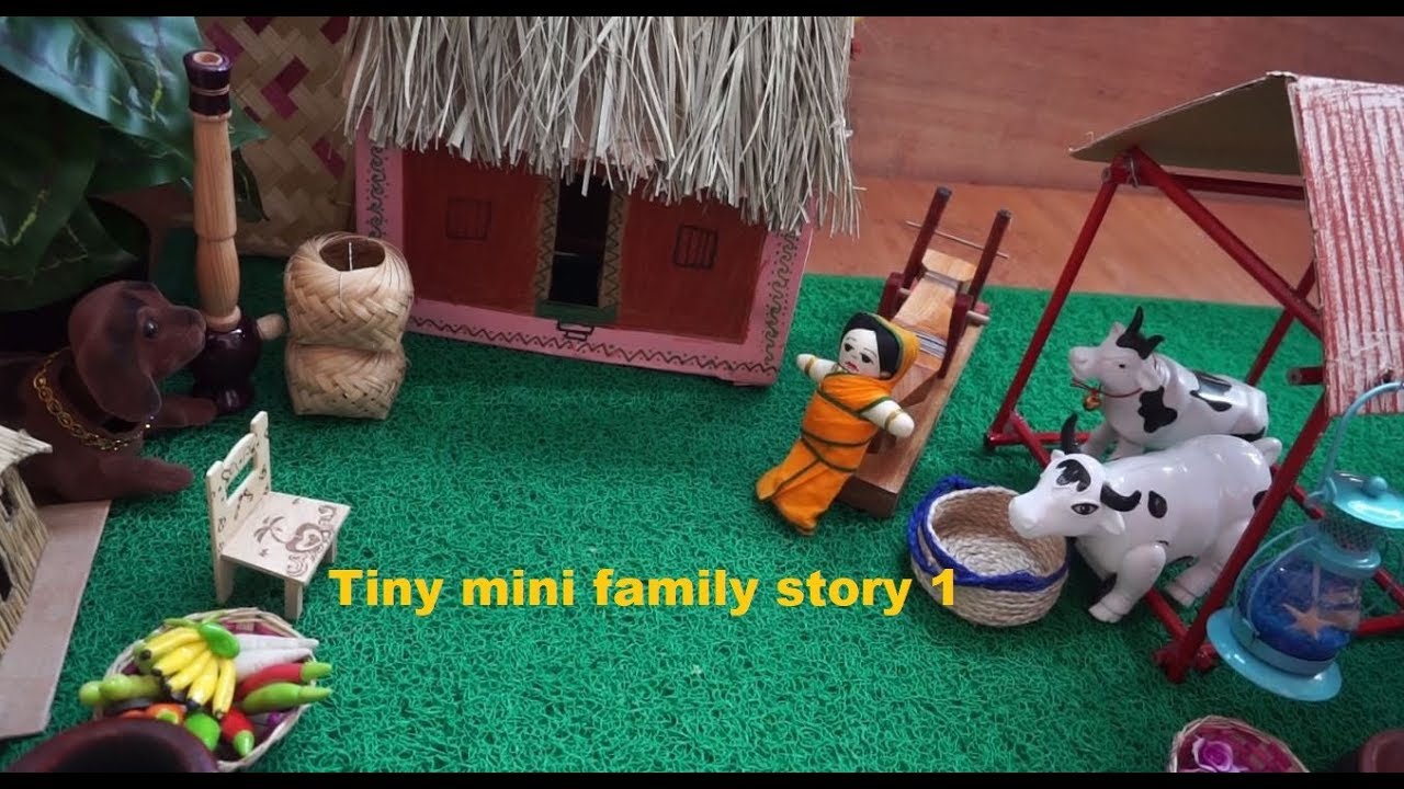 tiny mini family story 1 | Tiny mini family house - YouTube