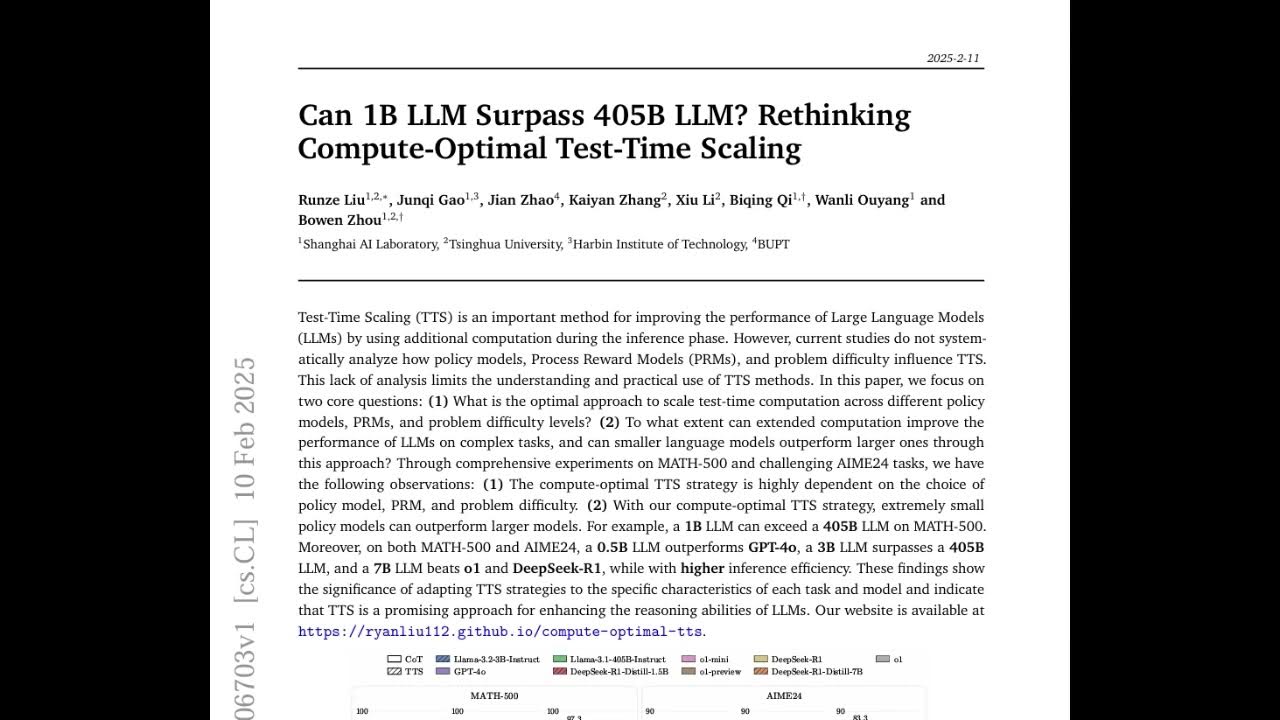 Can 1B LLM Surpass 405B LLM? Podcast - YouTube