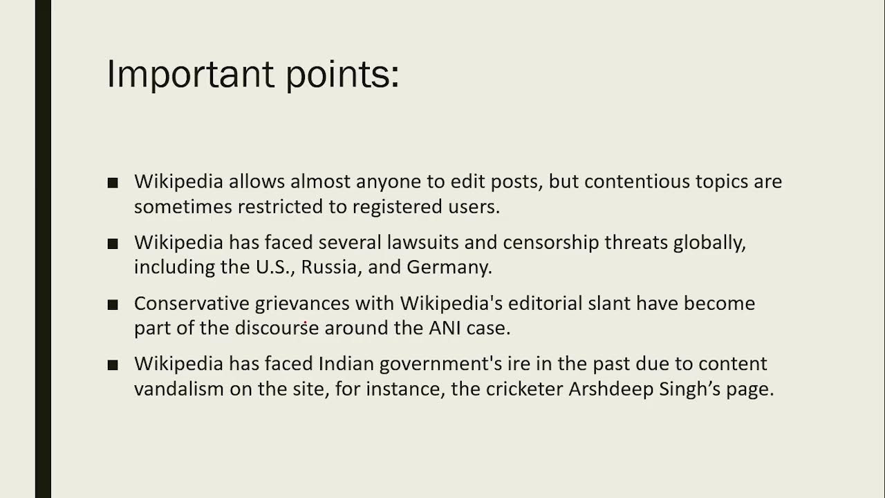 On ANI’s defamation suit against Wikipedia | explained by chetan sharma ...