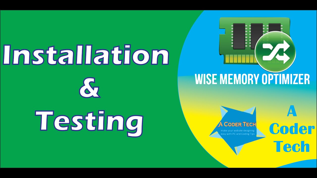 Installation and Testing of Wise Memory Optimizer || A Coder Tech - YouTube