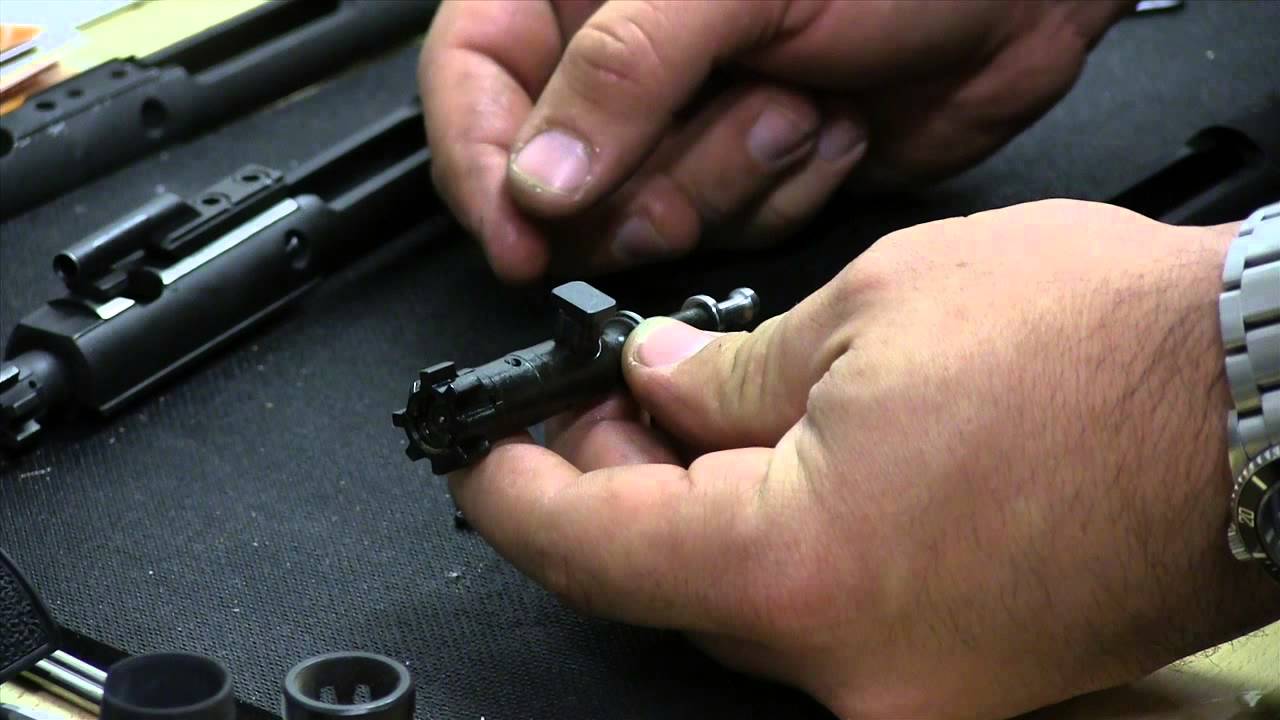 AR15 Bolt Maintence, Disassembly, Reassembly and Inspection M4 - YouTube