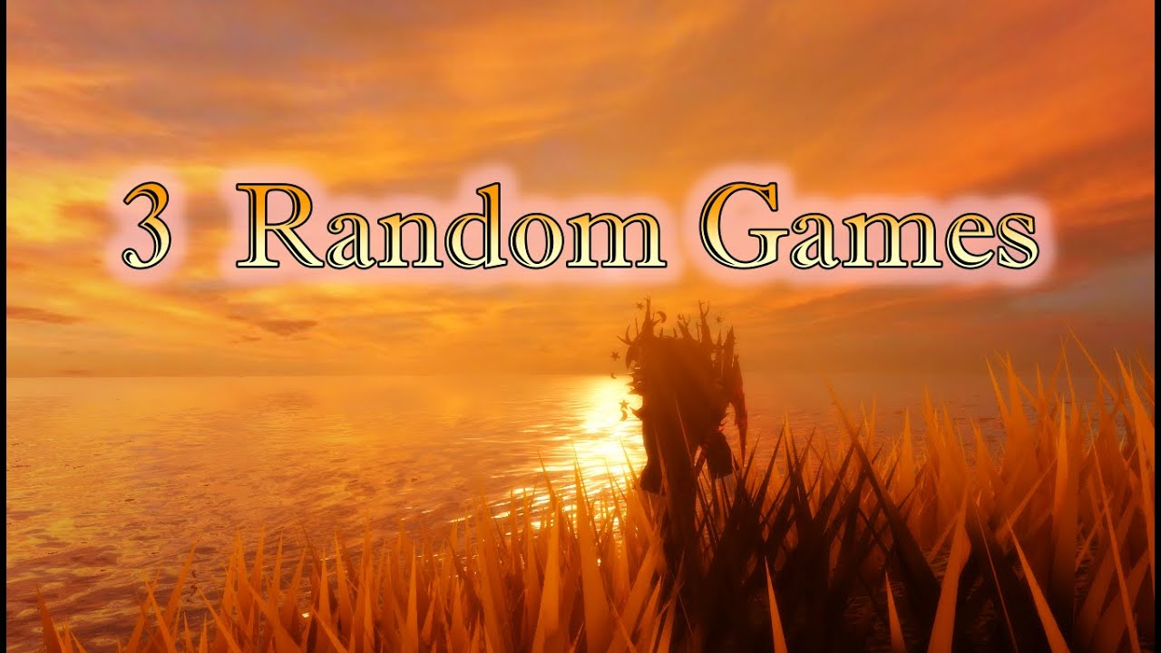 New Channel Series; 3 Random Games! #1 - YouTube
