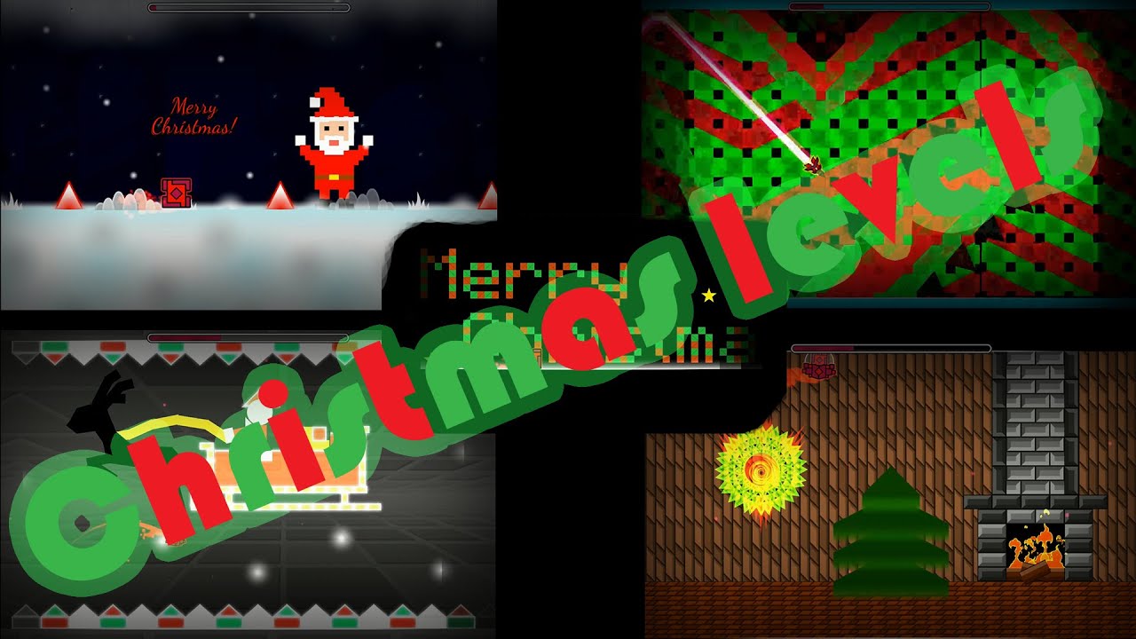 Geometry dash - Christmas levels !! - YouTube