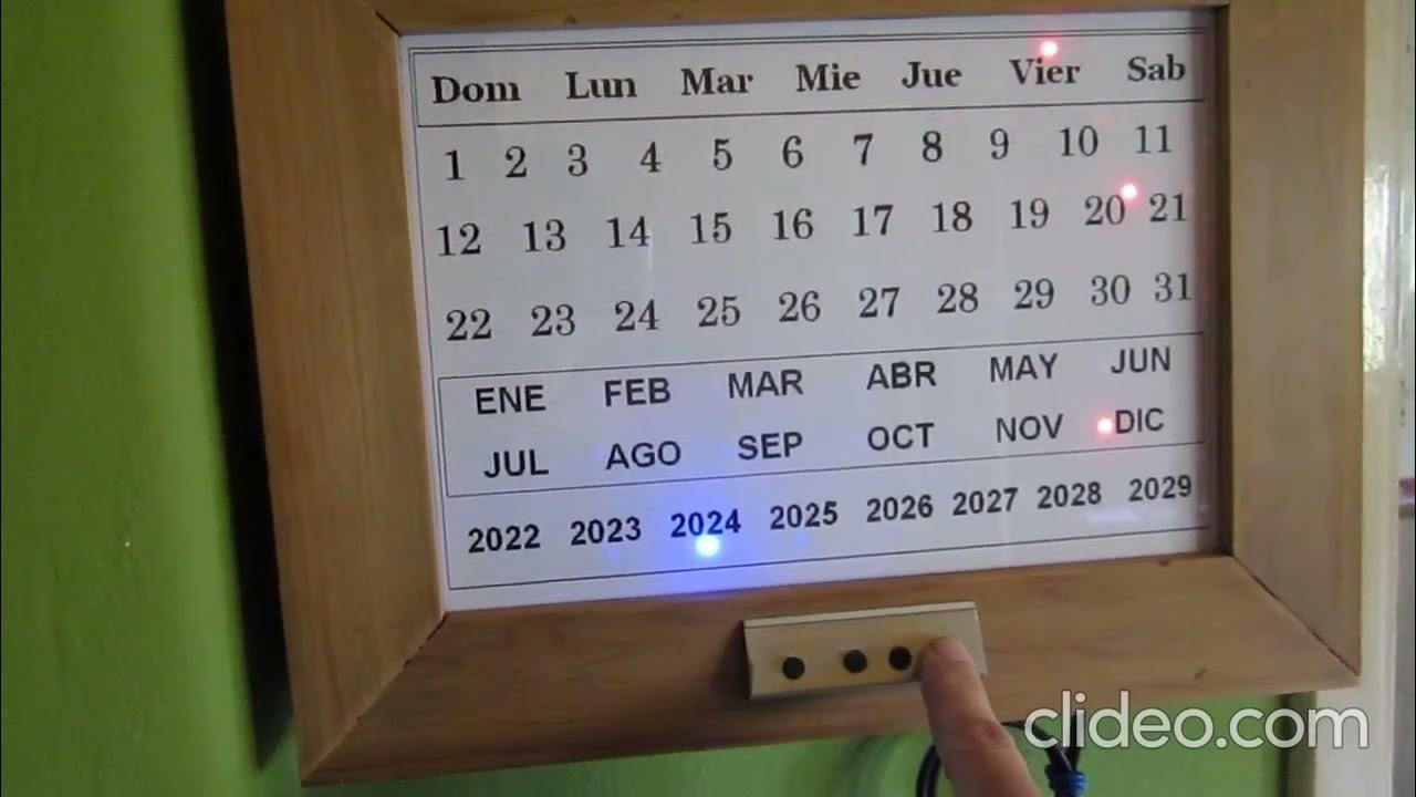 Calendario 2022-2029 con arduino-Proyecto terminado - YouTube