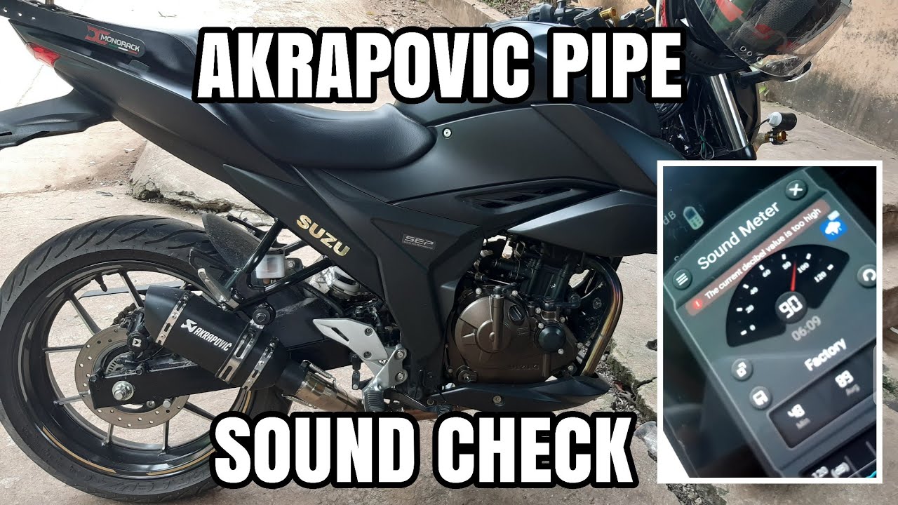 AKRAPOVIC PIPE SOUND CHECK | DECIBEL M. READING | PASADO SA LTO ...