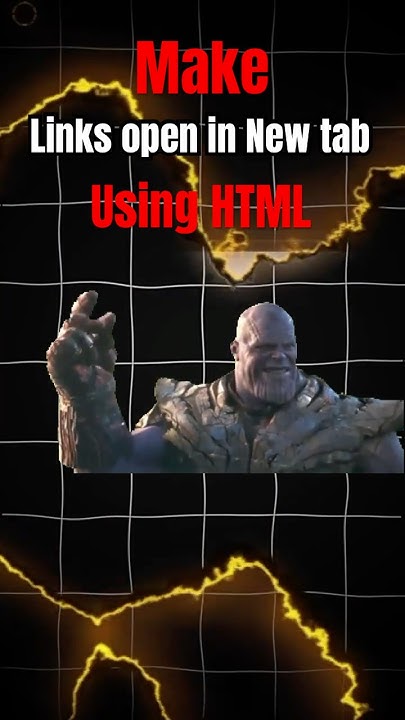 How to Make Links Open in a New Tab in HTML! 🔗 - YouTube