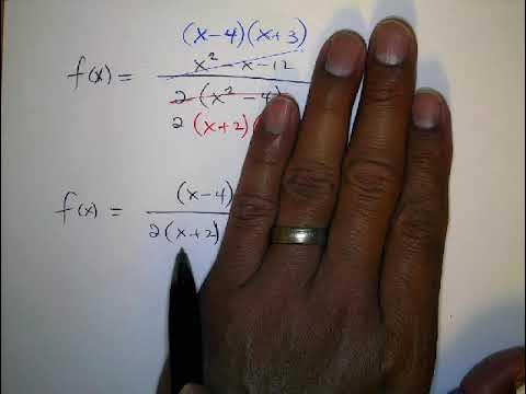 Pre Calc Rational Functions Graphing WS 3 video 1 - YouTube