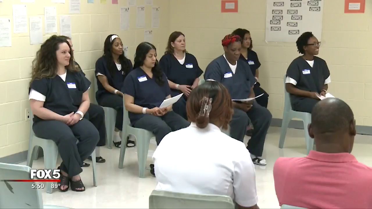 Group of female inmates graduate from Platform of Hope program - YouTube
