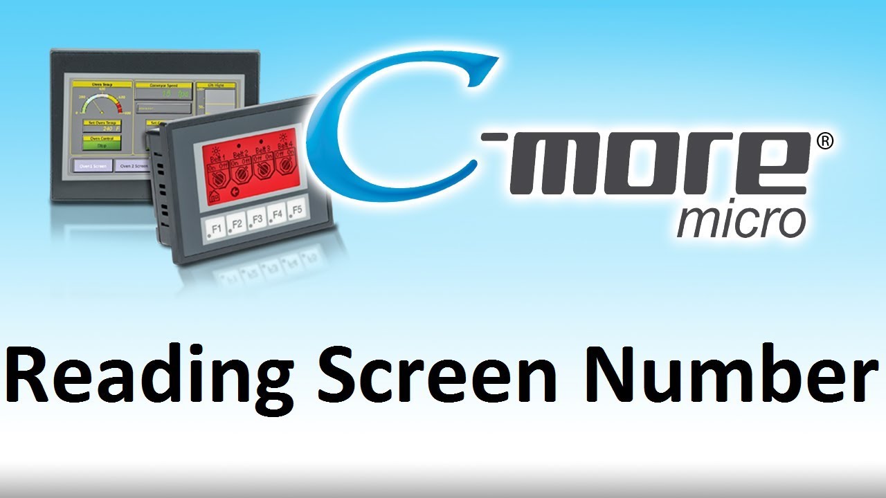 C-more Micro HMI Reading Screen Number from AutomationDirect - YouTube