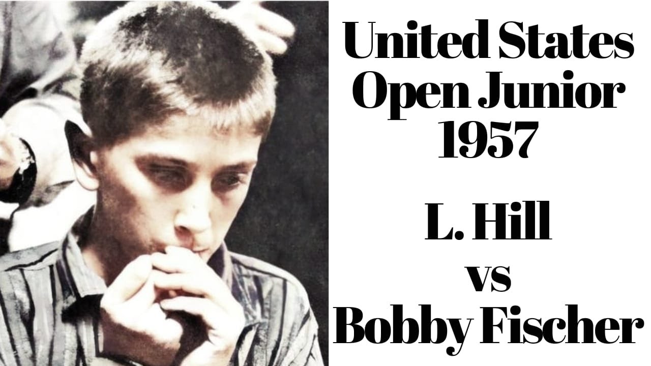 Bobby Fischer, super genio; arraso a Leonard Hill en U.S. Open Junior ...