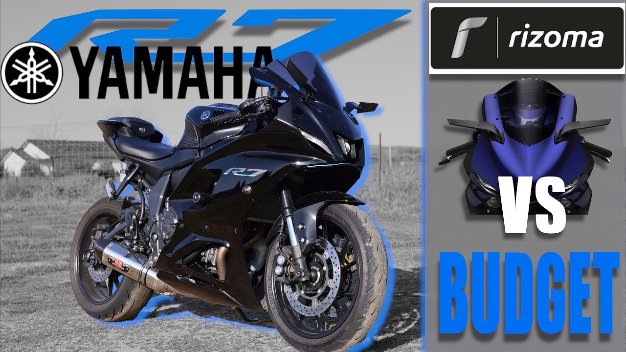 Yamaha R7 Budget Stealth Mirrors | Better than I thought - YouTube