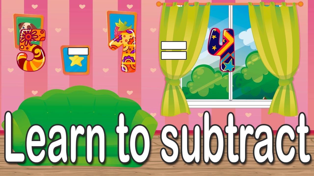 Learning to subtract for children - YouTube