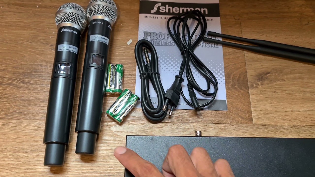 Review Wireless Microphone UHF(Sherman MIC-331+ - YouTube