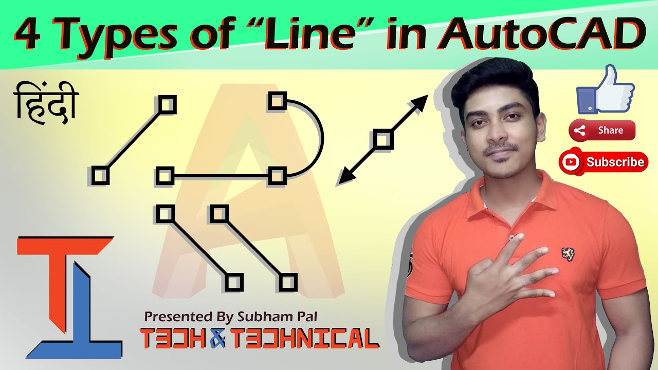 Different Line In AutoCAD 4 Types 2020 Hindi YouTube Different Line In AutoCAD 4 Types 2020 Hindi YouTube