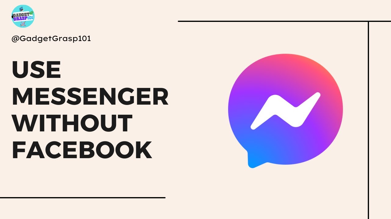 How to Use Facebook Messenger Without Facebook - YouTube