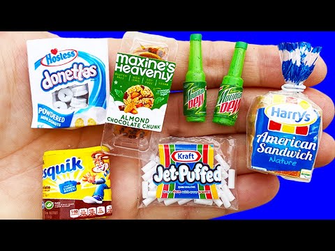 15 DIY MINIATURE FOOD AND DRINKS REALISTIC HACKS AND DIY CRAFTS COLLECTION !!!