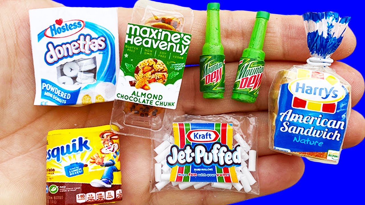 15 DIY MINIATURE FOOD AND DRINKS REALISTIC HACKS AND DIY CRAFTS ...