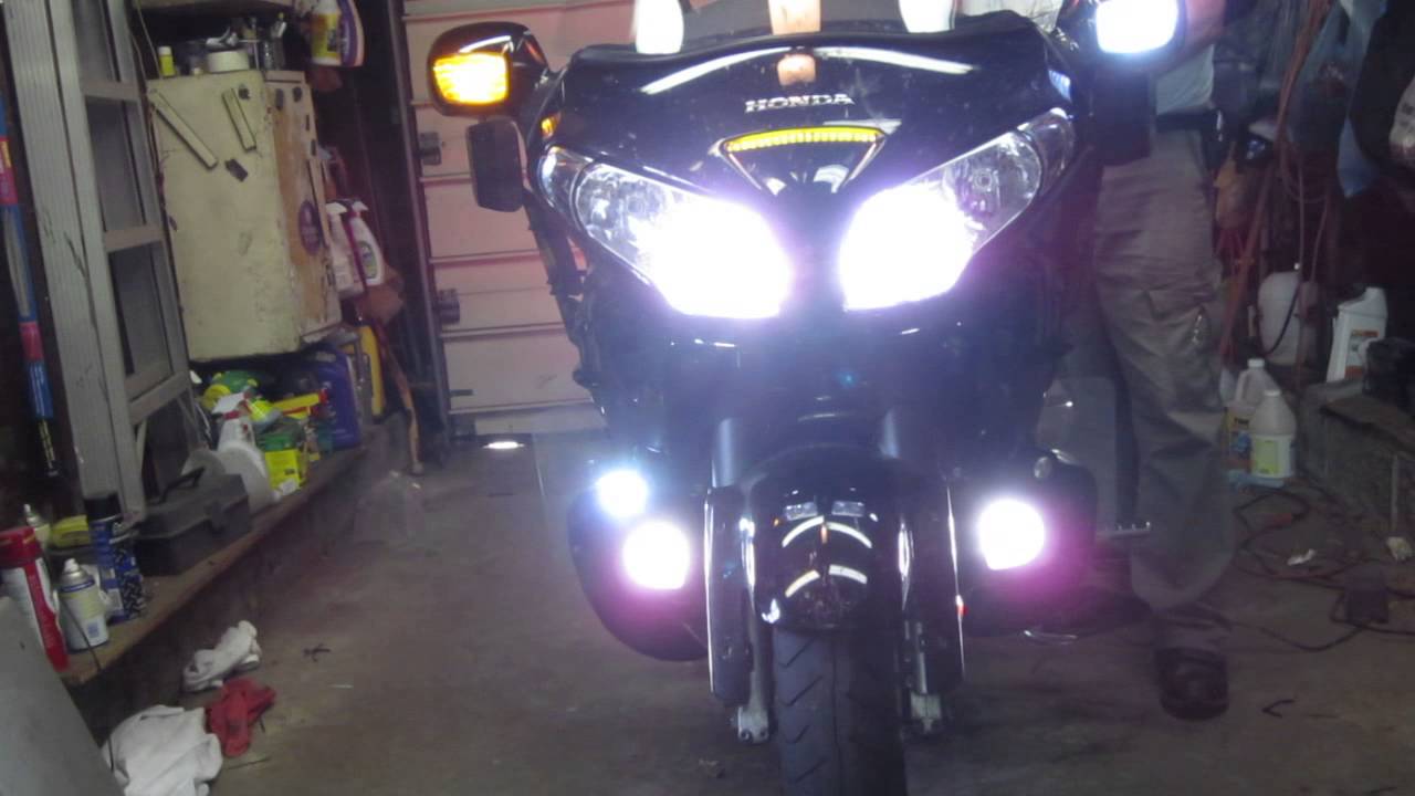 Cornering lights function, strobe and fulltime - YouTube