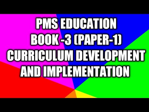pms education (curriculum development and implementation ( book 3 )paper-1 - YouTube
