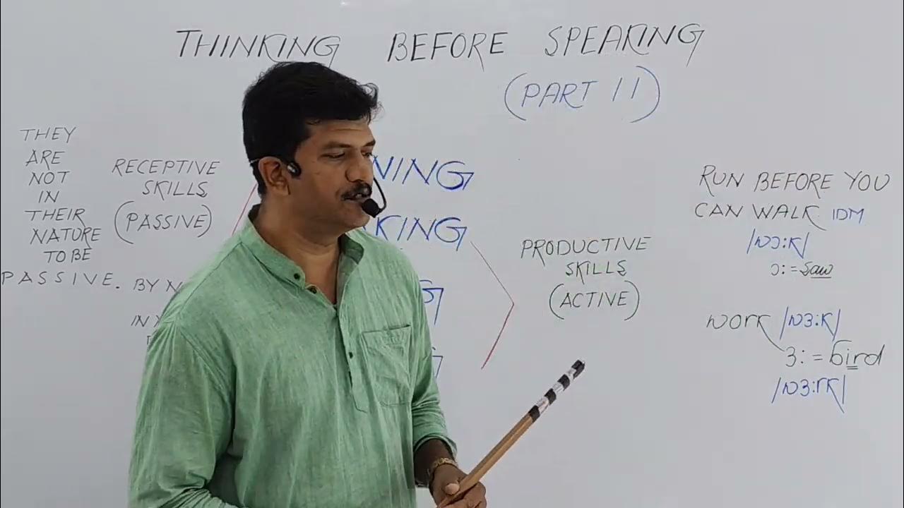 Thinking before Speaking - YouTube