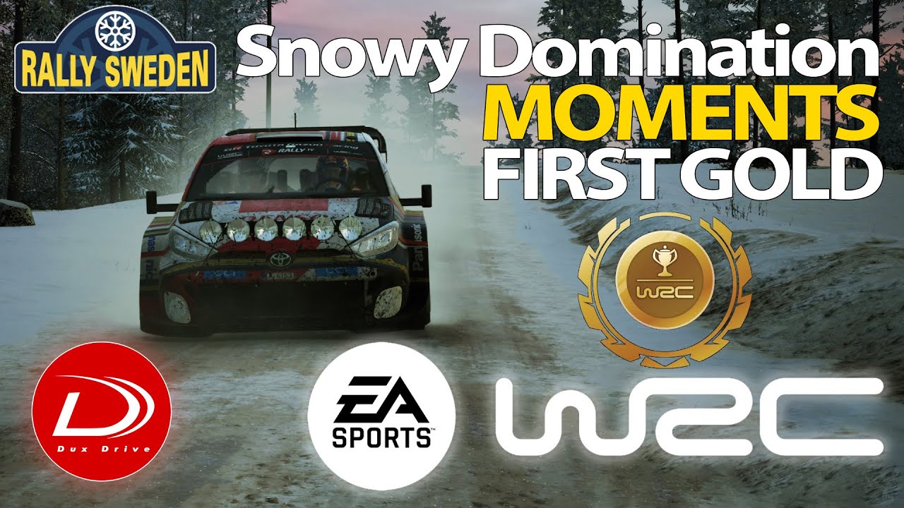 EA SPORTS WRC | Moments | Rally Sweden SNOWY DOMINATION - FIRST GOLD ...