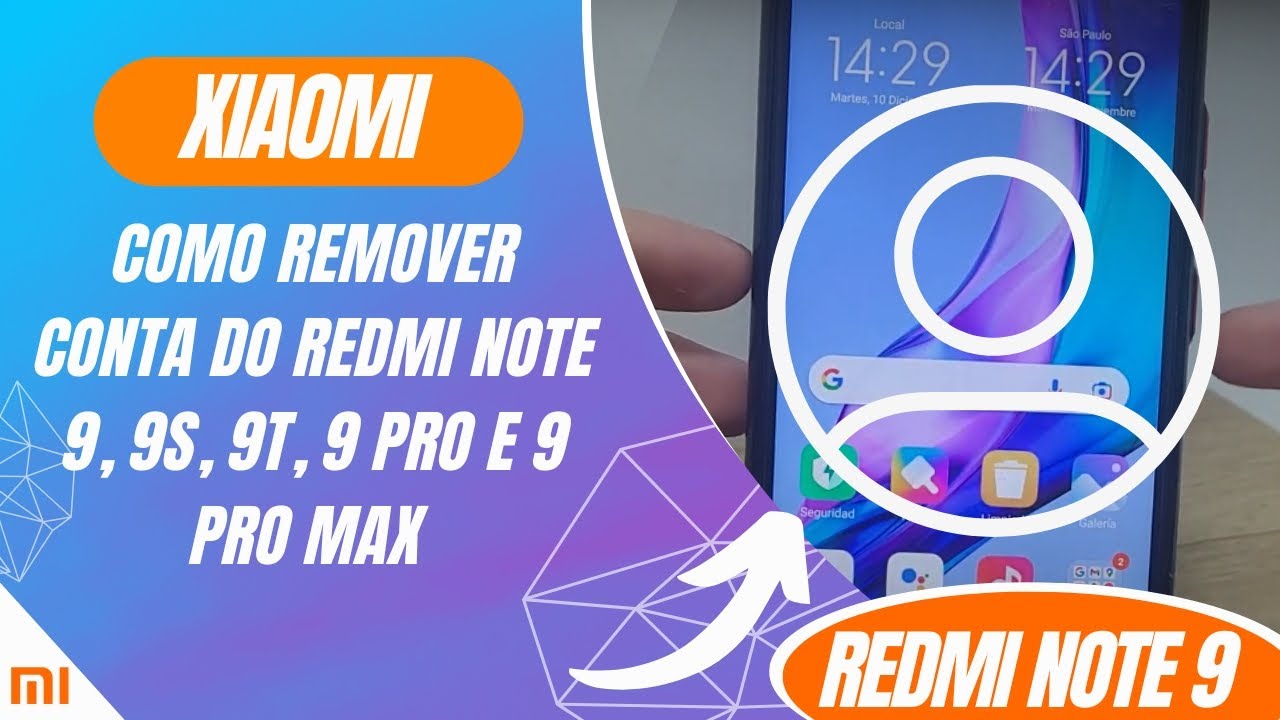 Como Remover conta do Redmi Note 9, 9S, 9T, 9 Pro e 9 Pro Max - Passo a ...