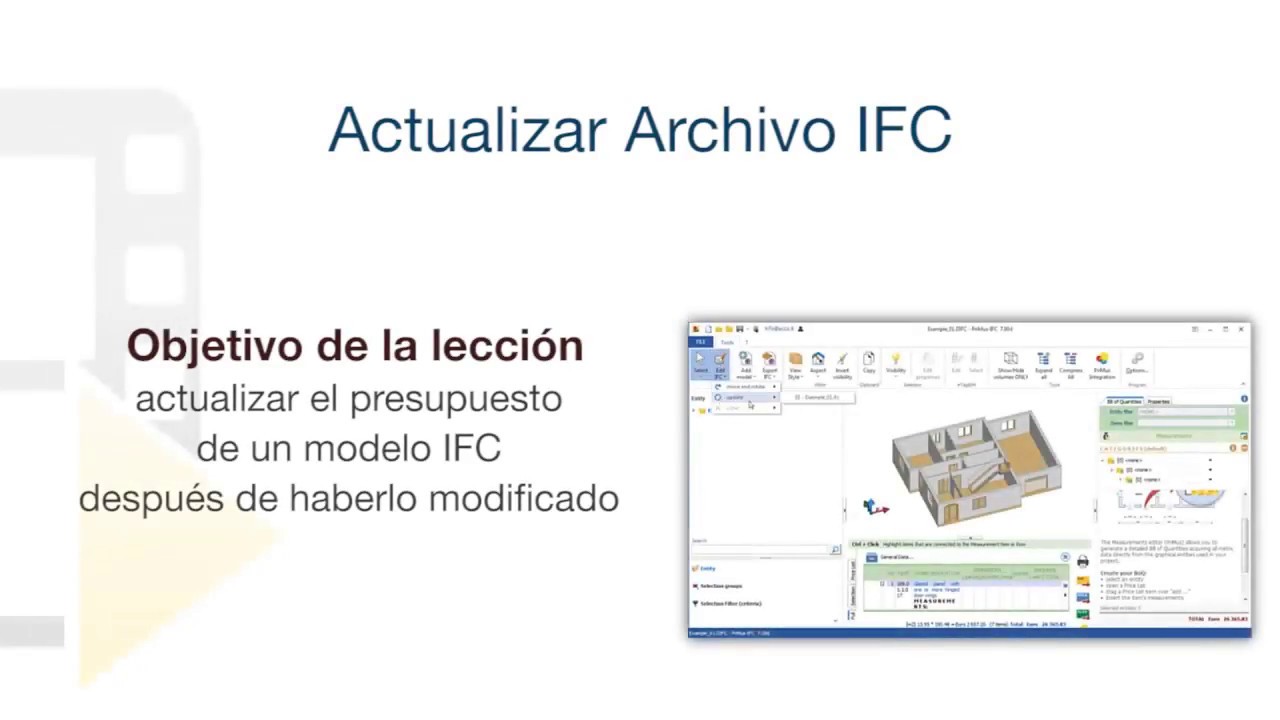 Tutorial de PriMus IFC - Actualizar archivo IFC - ACCA software - YouTube