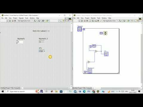 LabVIEW Tutorial-6 FOR Loop by Dr. Alkesh Agrawal - YouTube