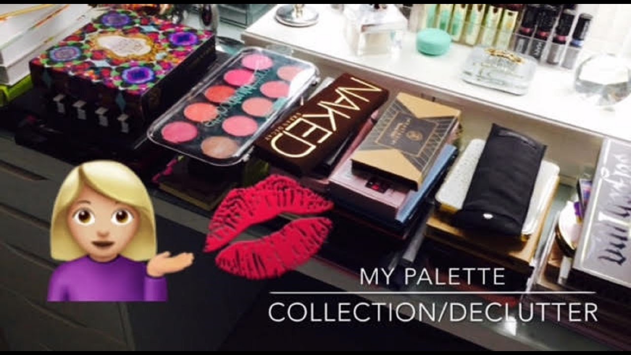 My Eye Shadow Palette Collection/Declutter "2016" - YouTube