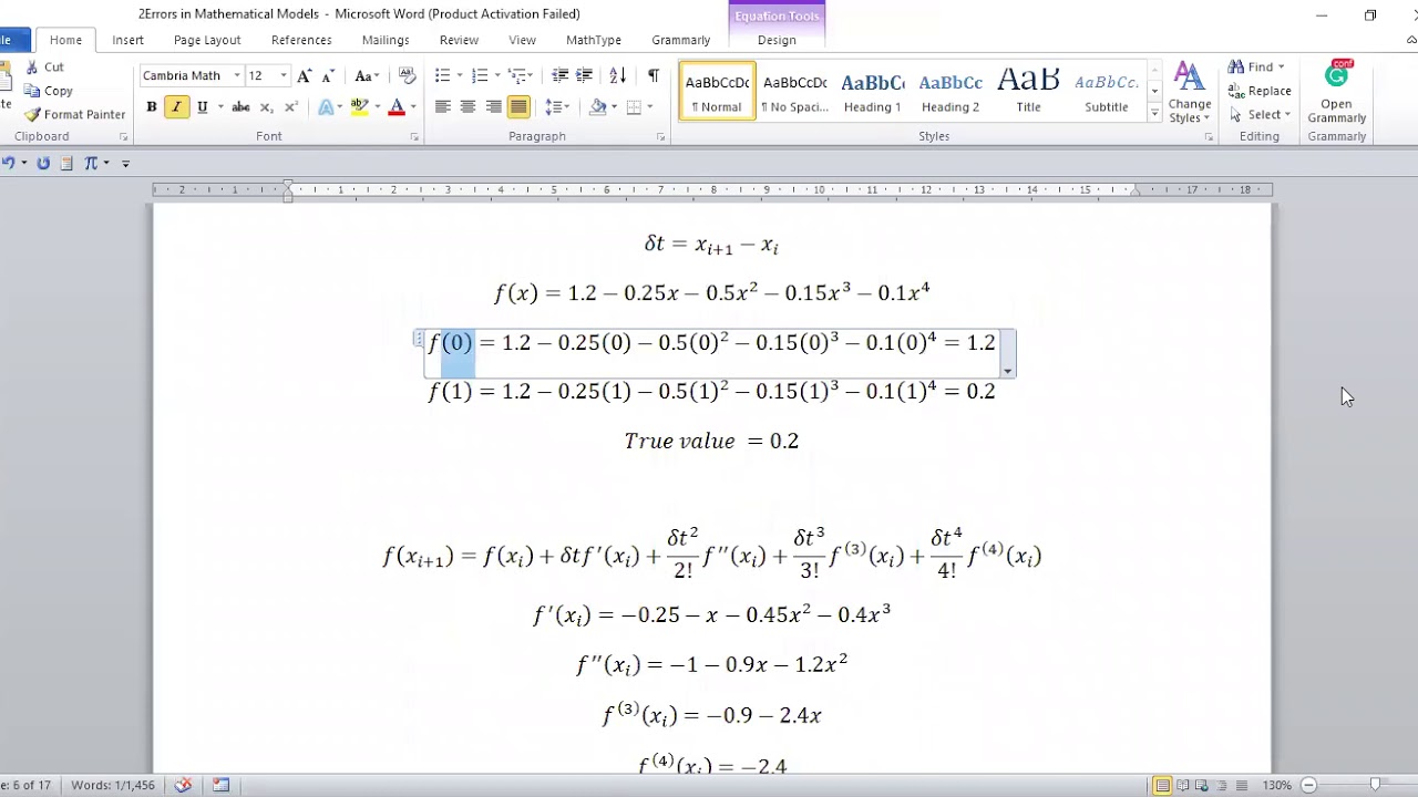 Numerical Methods Errors In Mathematical Approximations 4 Youtube