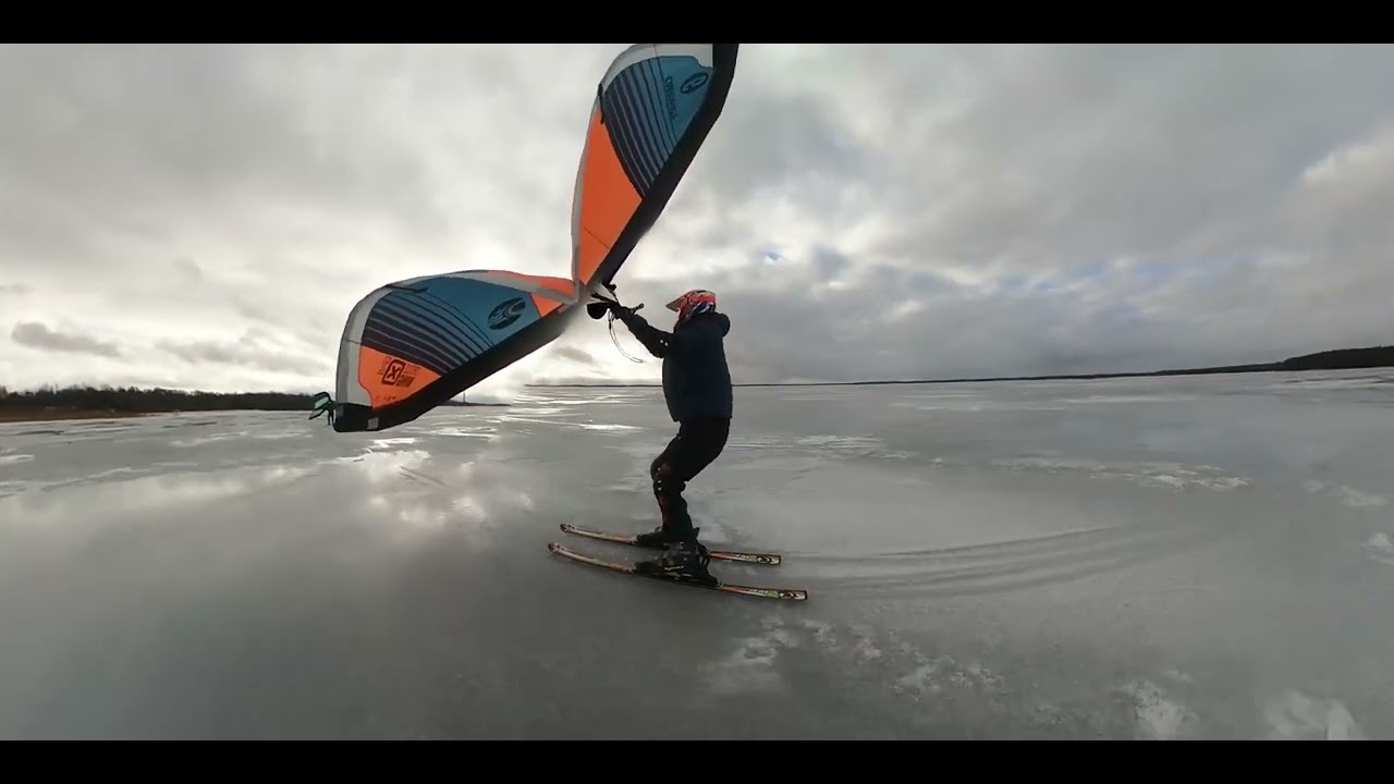 Rekyva snow winging 2022 02 05 - YouTube