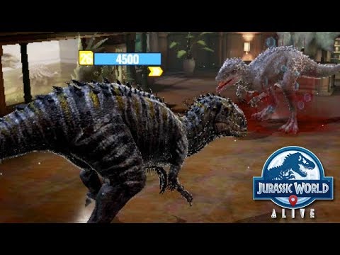 INDOMINUS REX GEN 2 vs INDOMINUS REX (JURASSIC WORLD ALIVE) - YouTube