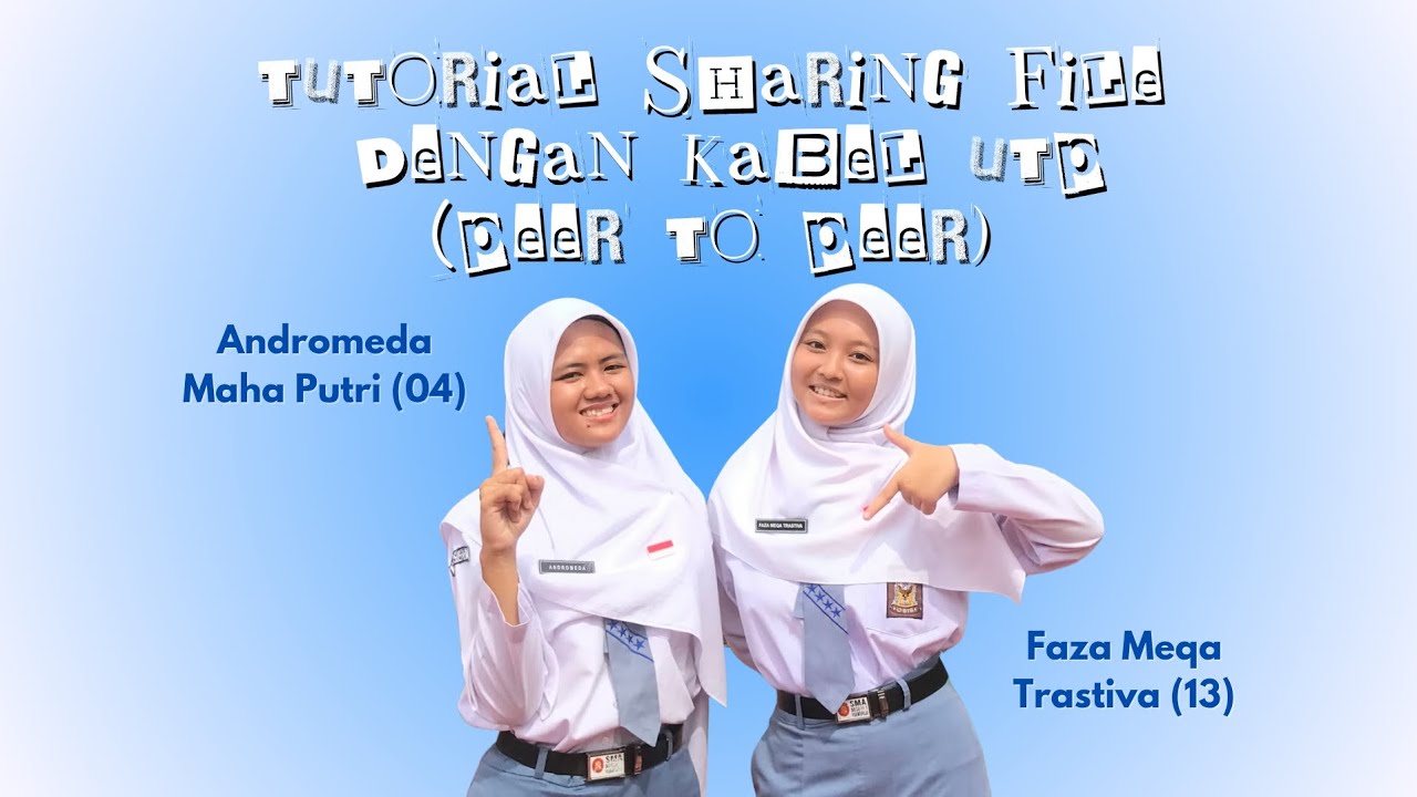 Tutorial Sharing File dengan Kabel UTP (Peer to Peer) - YouTube