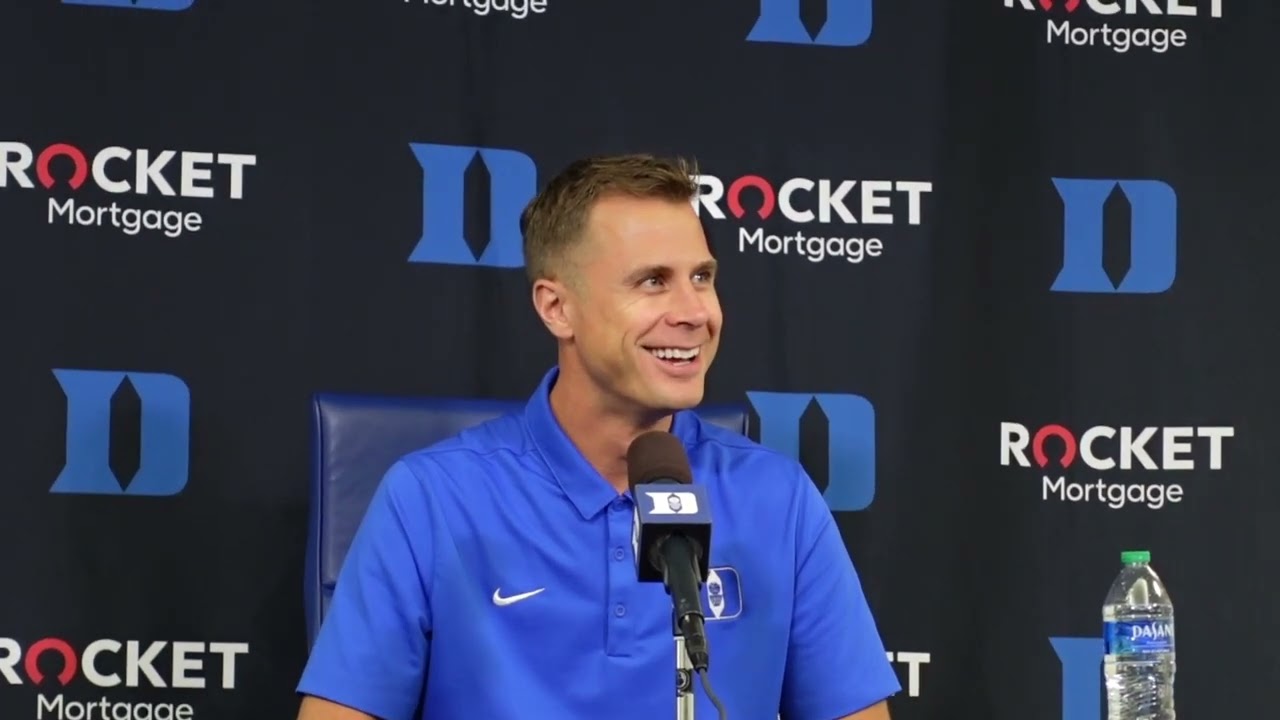 Jon Scheyer Duke Basketball Media Day Press Conference - YouTube