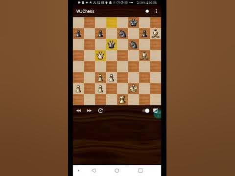 fez um lance brilhante:treinando com o WJchess no nivel 3/5 para vencer o chess master no nivel ...