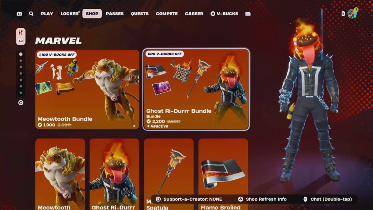 *New* Fortnite Item Shop Ghost Ri-Durr& Meowtooth - YouTube