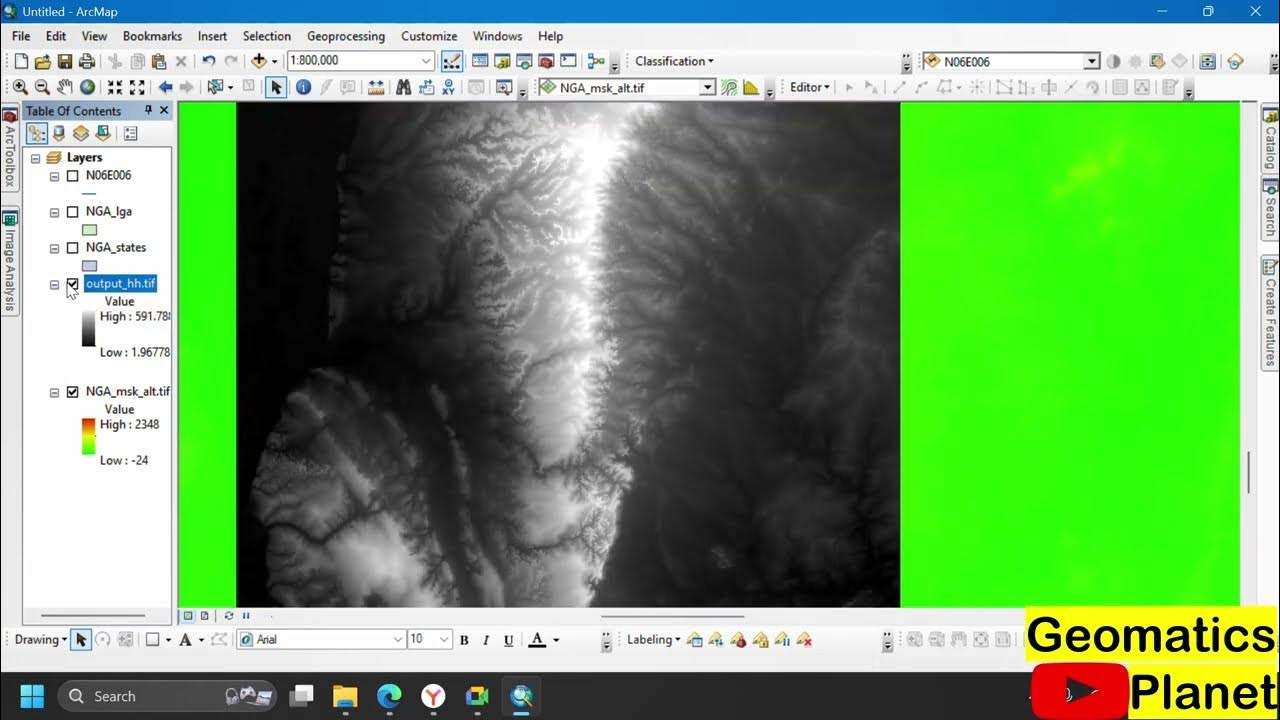 Basic Raster Operations and Elevation Analysis in ArcGIS - YouTube