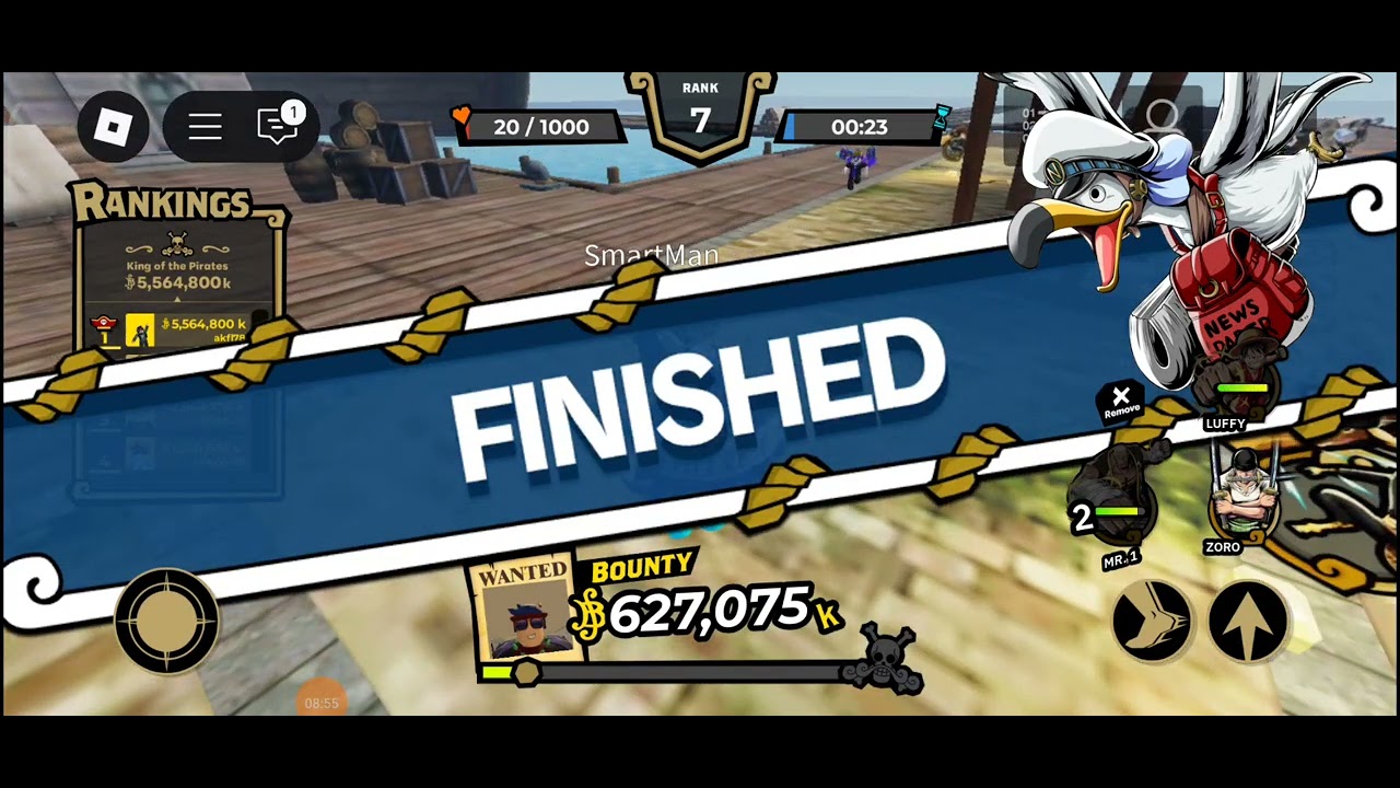 Playing onepiece in Roblox and becoming Gold.d.roger - YouTube