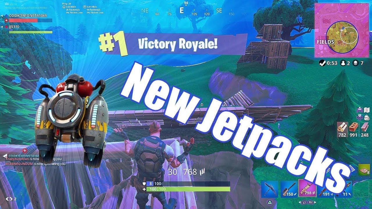 New Jet Packs! (Fortnite Battle Royale) - YouTube