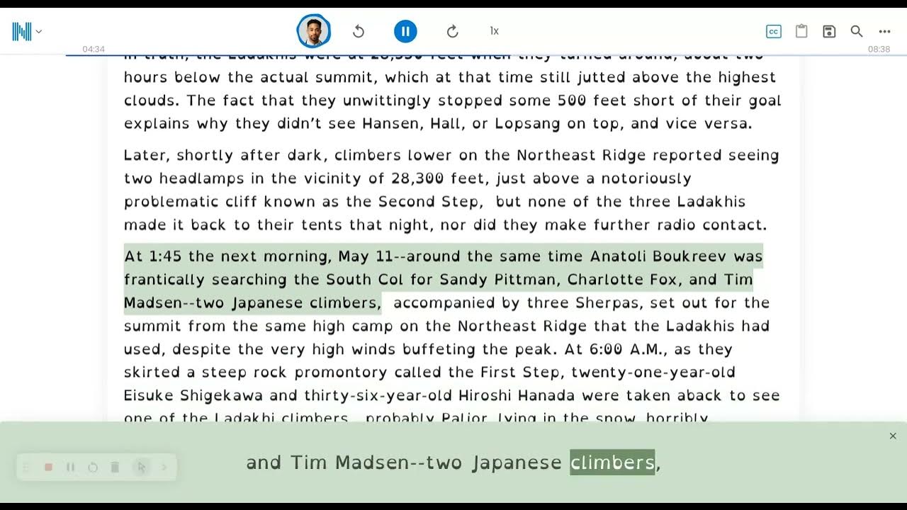 Into Thin Air Chapter 18 - YouTube