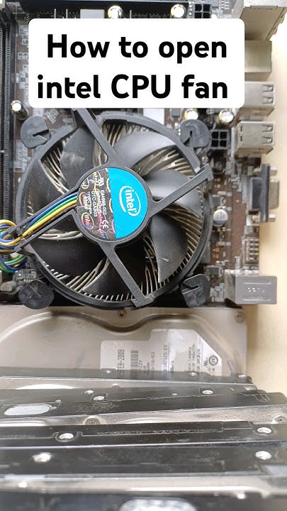 Open CPU fan #cpucooler #cpu - YouTube