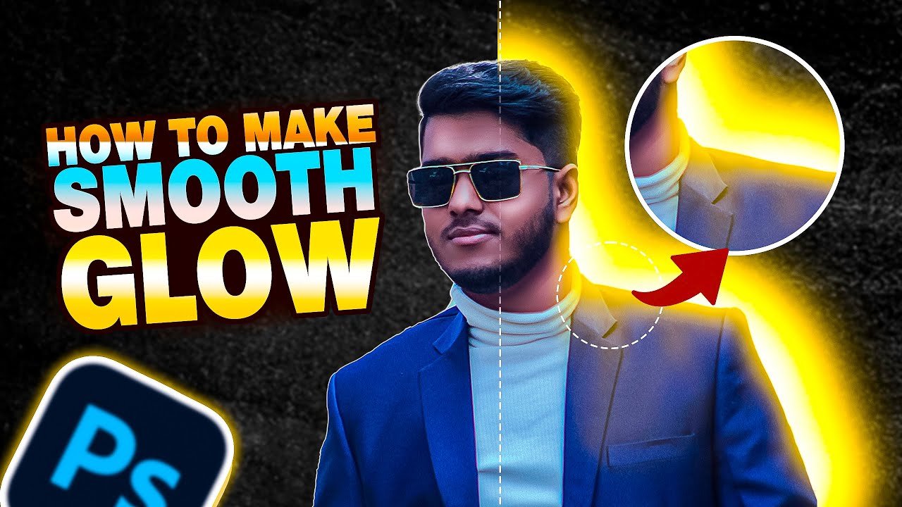 How to Make Thumbnail with Glow Effect - in Photoshop 2024 - YouTube