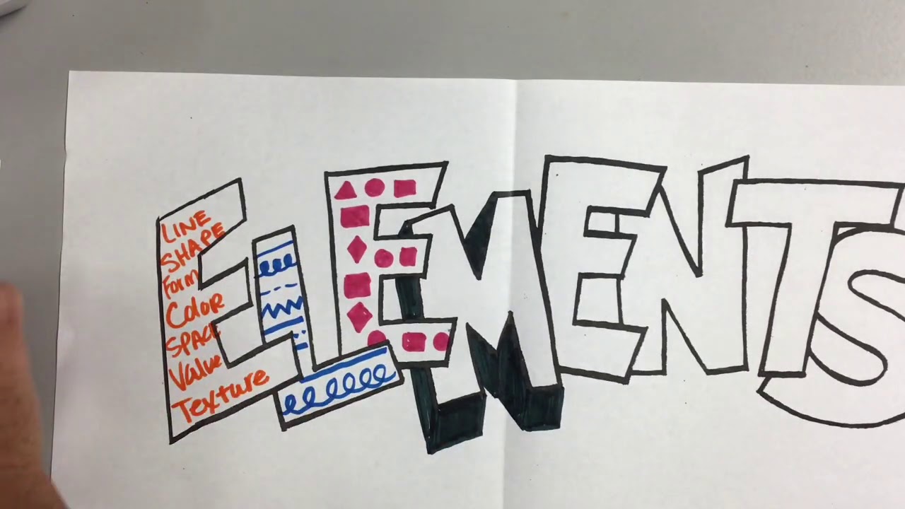 Grade 2 Elements of art design - YouTube