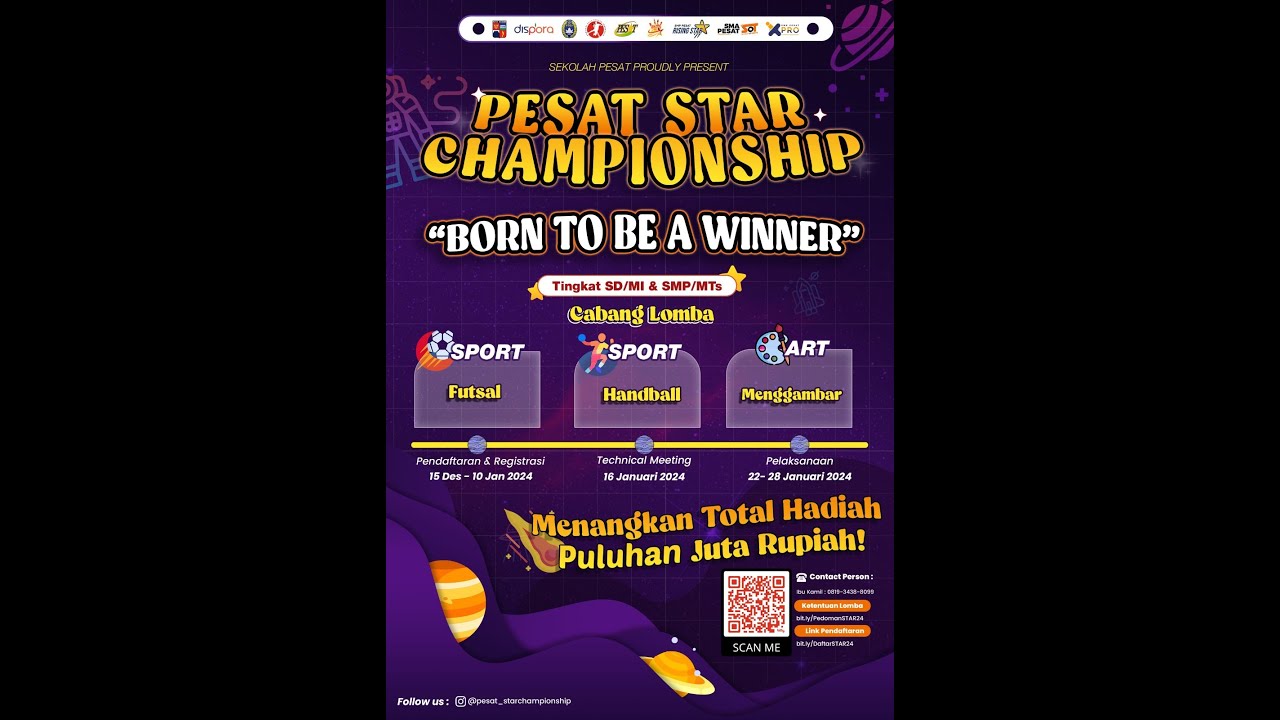 PESAT STAR BATCH 2 SMP IBNU AQIL VS SMP PESAT - YouTube